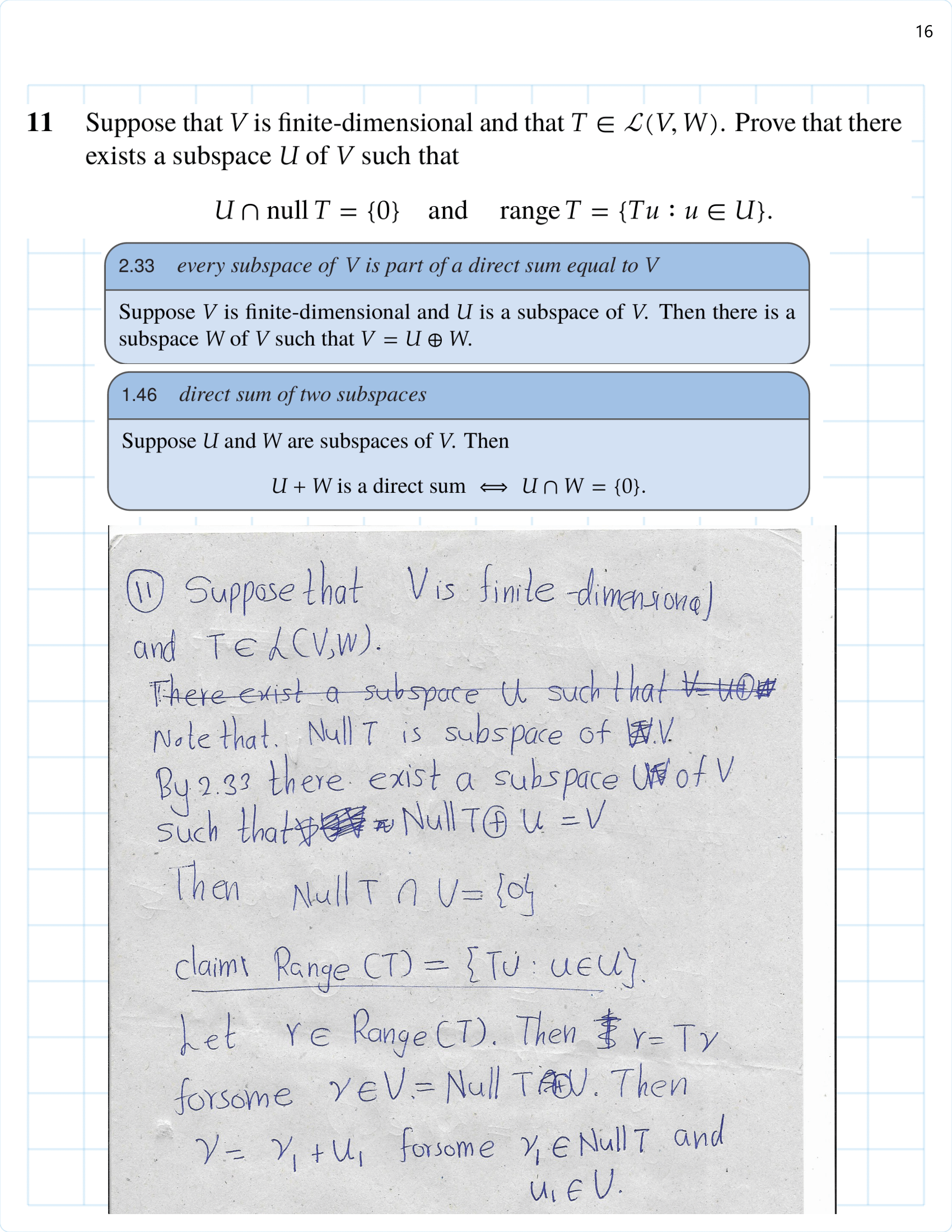 Chapter 4 Linear Maps Exercises | Linear Algebra